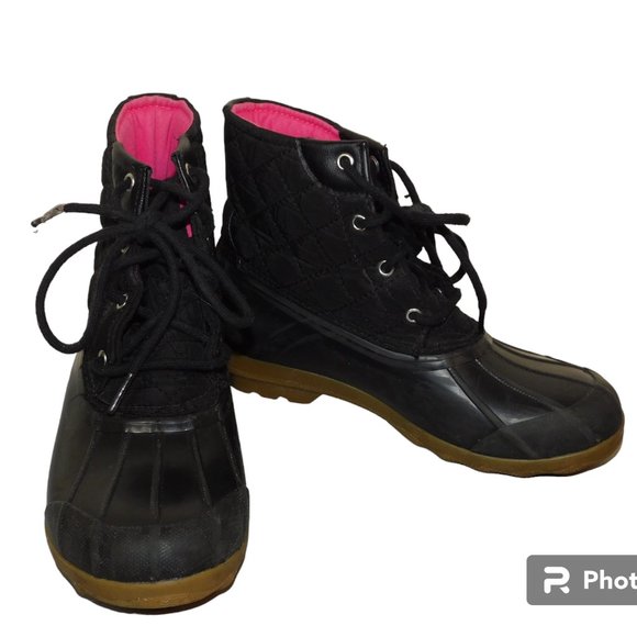 Sperry | Shoes | Sperry Port Boot Rubber Rain Snow Duck Boot Girls Size ...